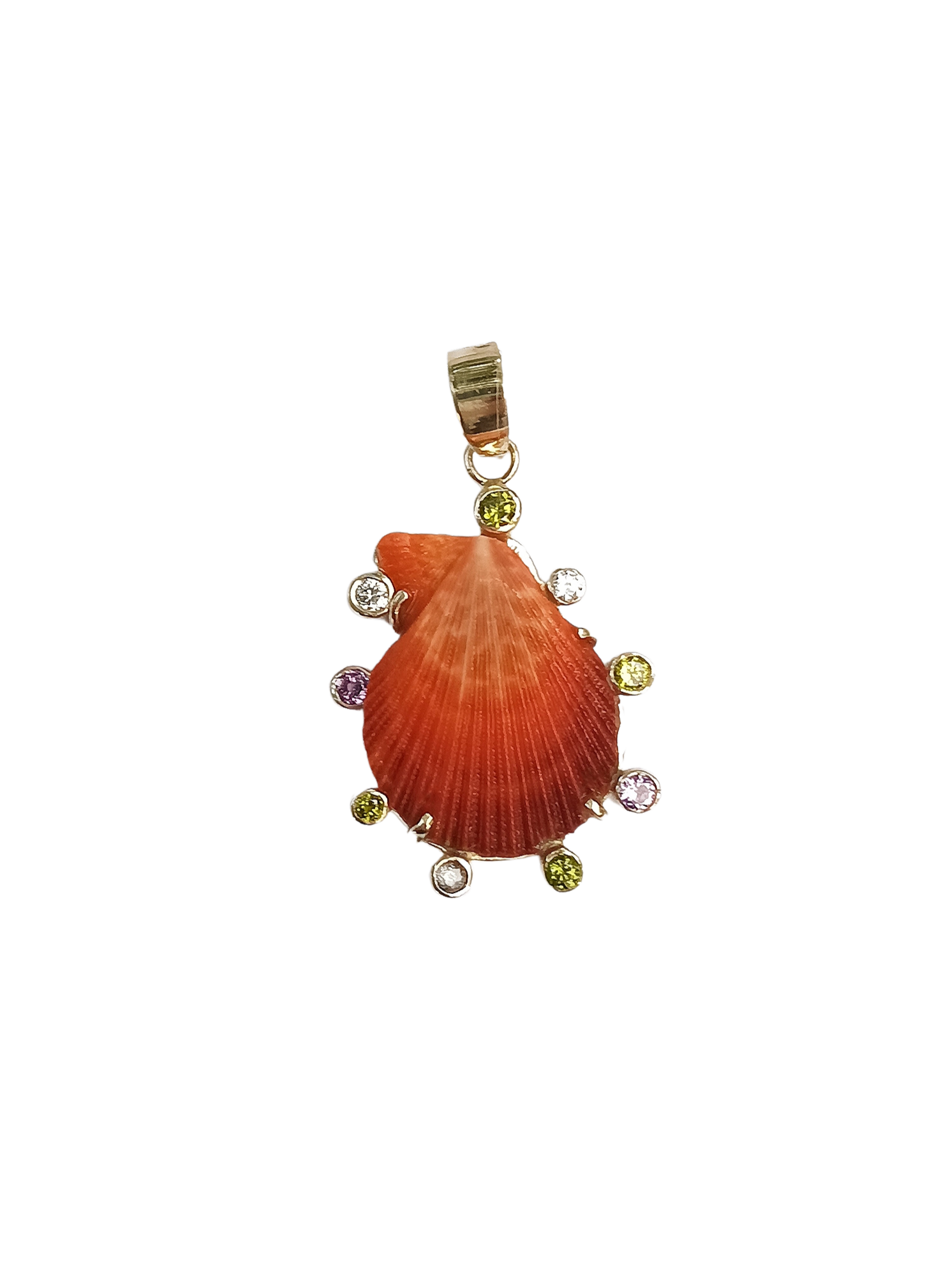 Orange/Purple Ombre Shell Halo – CCWW Designs