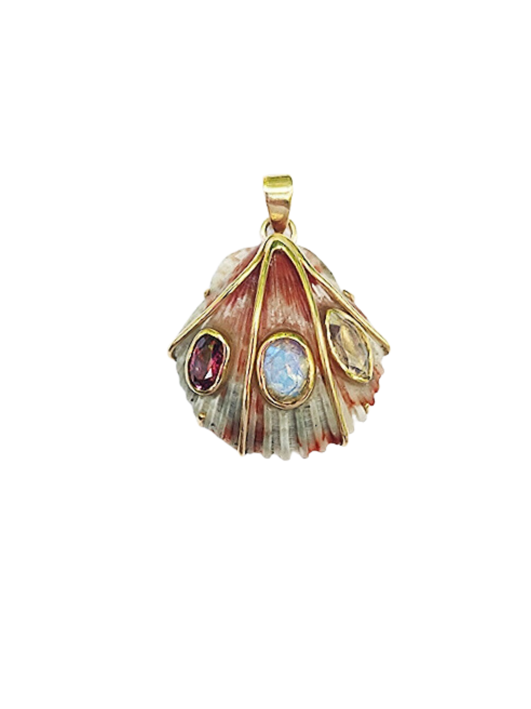 3 Stone Calico Shell – CCWW Designs