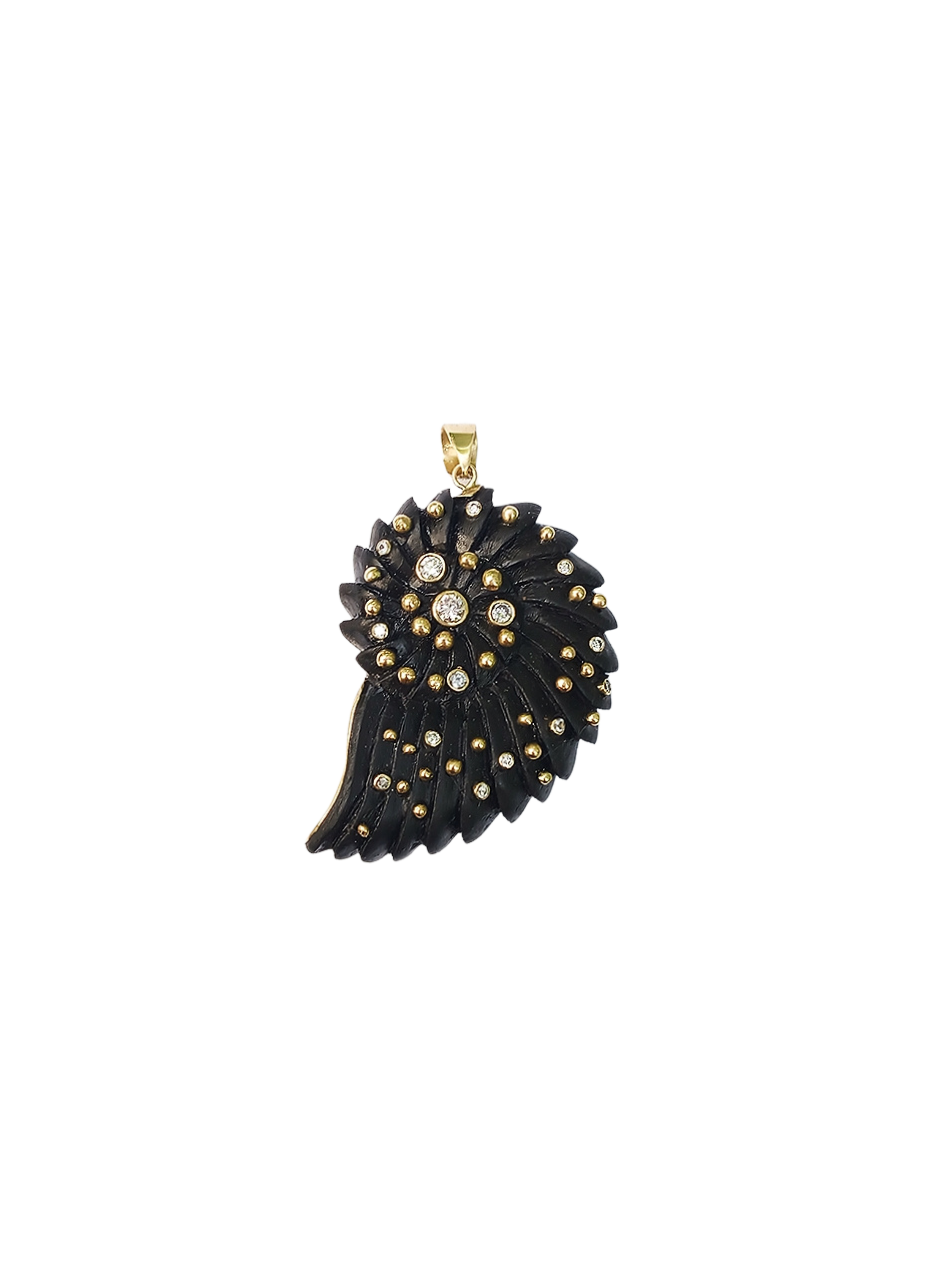 Carved Ebony Ammonite – CCWW Designs