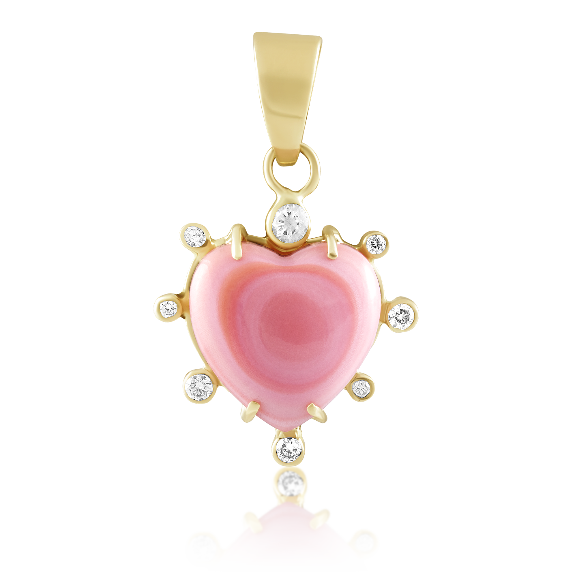 Pink Conch Shell Heart Halo – CCWW Designs