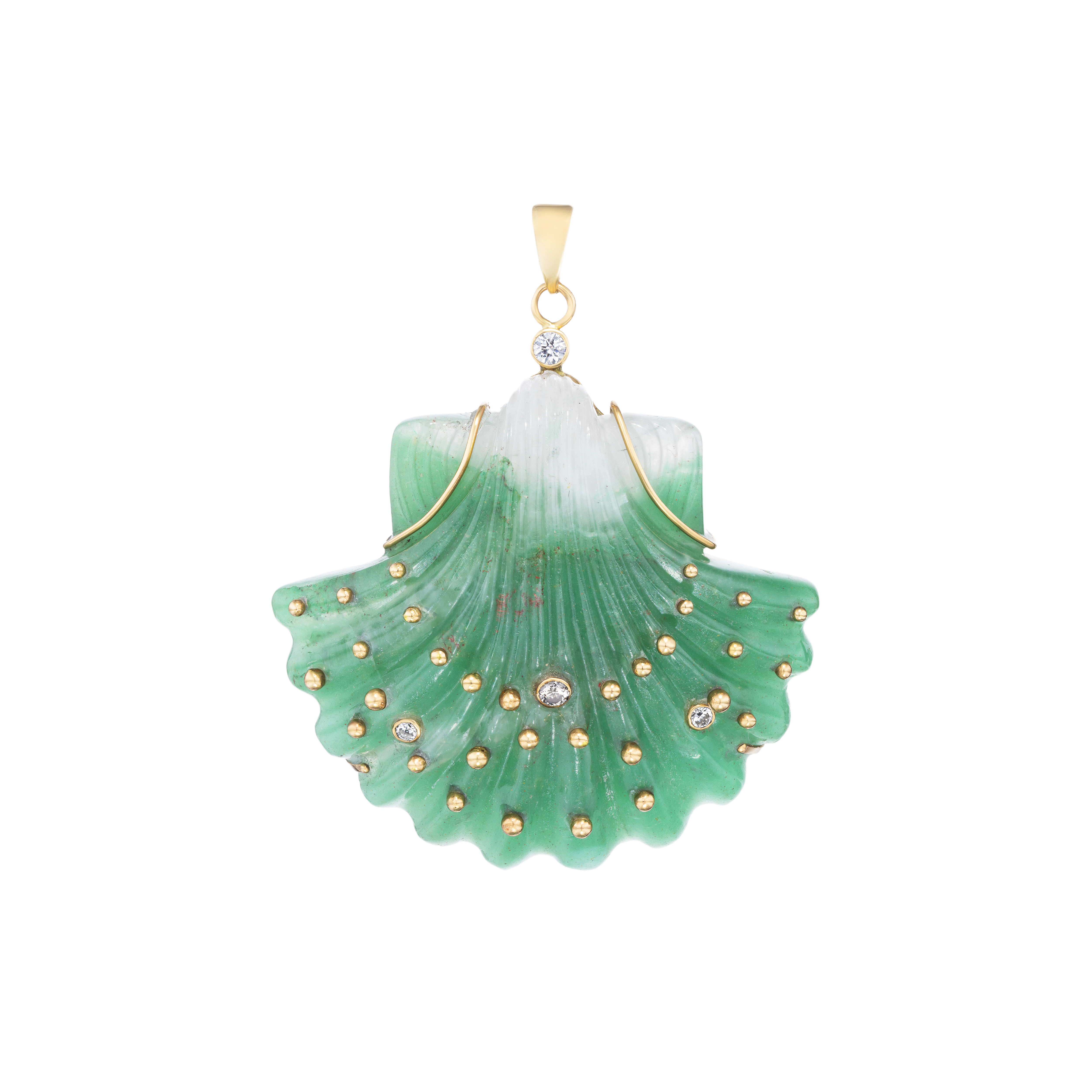 Carved Green Jade Shell – CCWW Designs