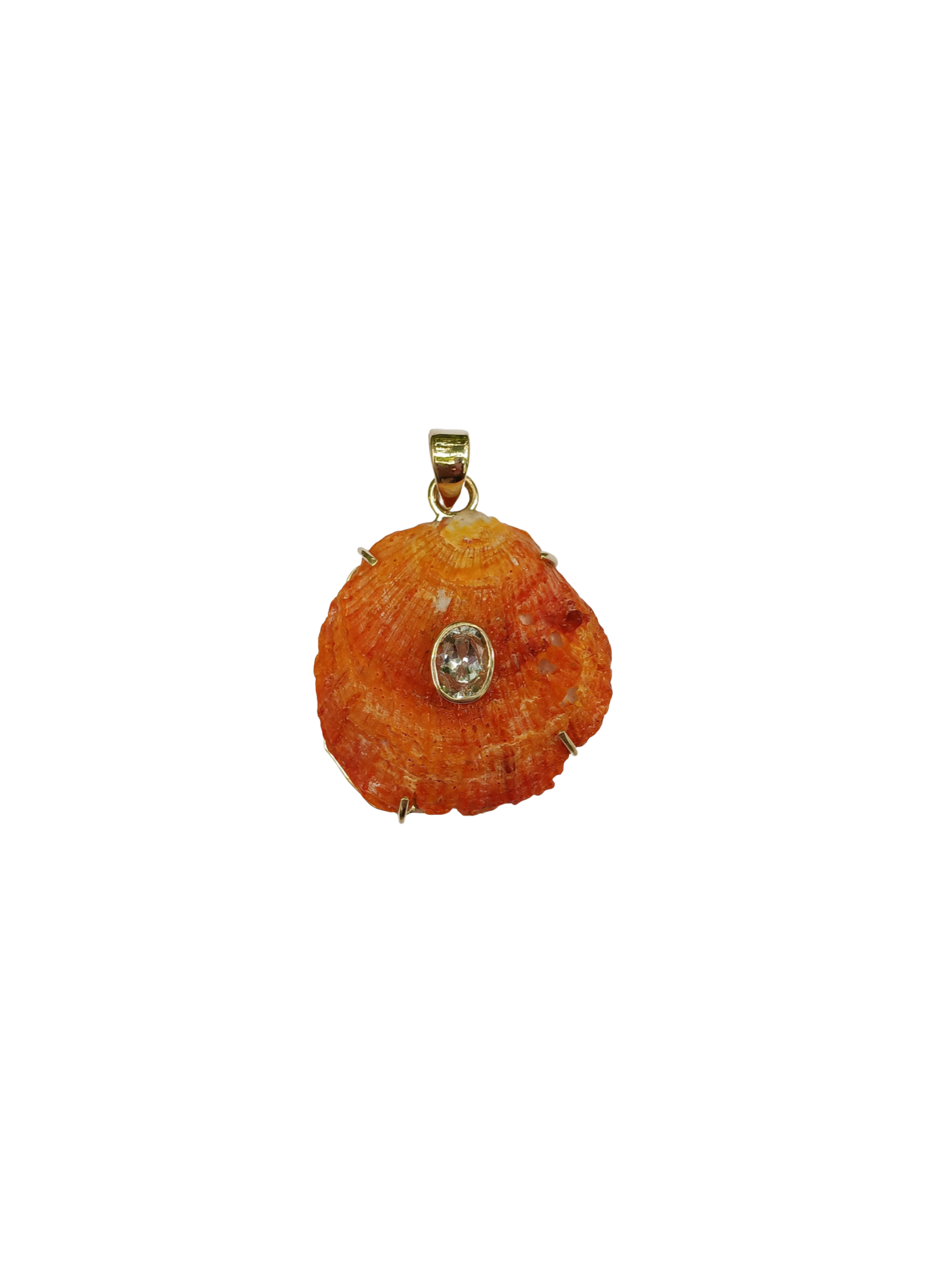 br325- Orange Topaz Shell – CCWW Designs